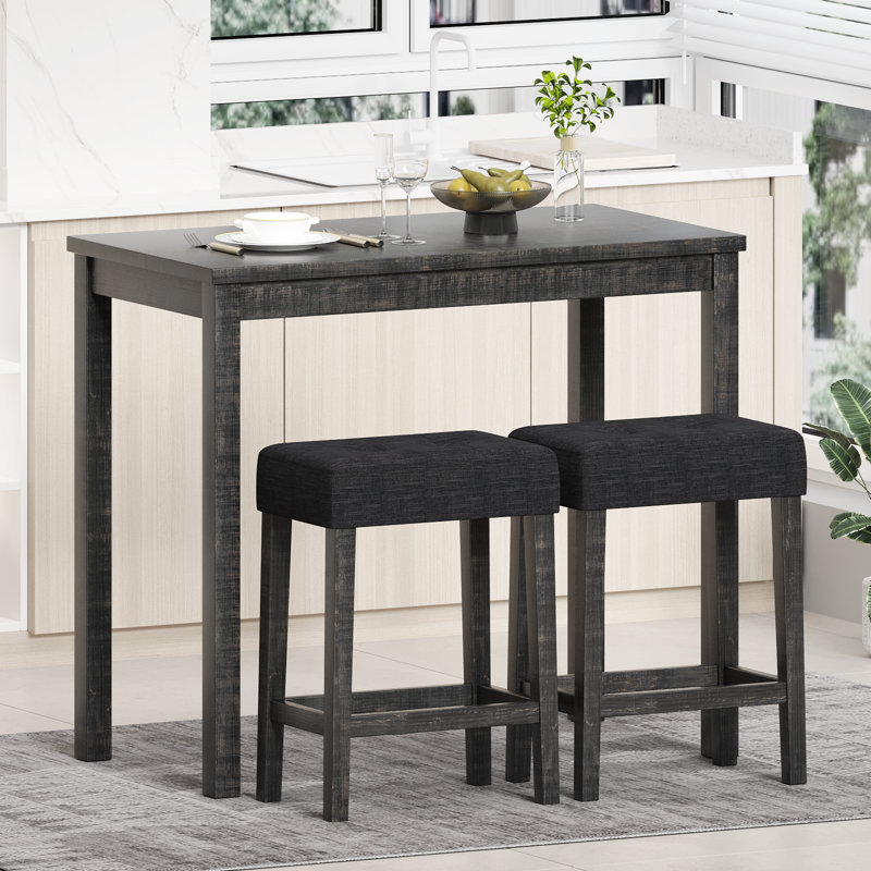 Winston Porter Maurus 2-Person Counter Height Dining Set & Reviews | Wayfair